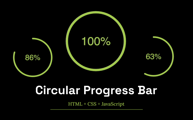 How To Create A Circular Progress Bar With Html Css And Javascript Webredo